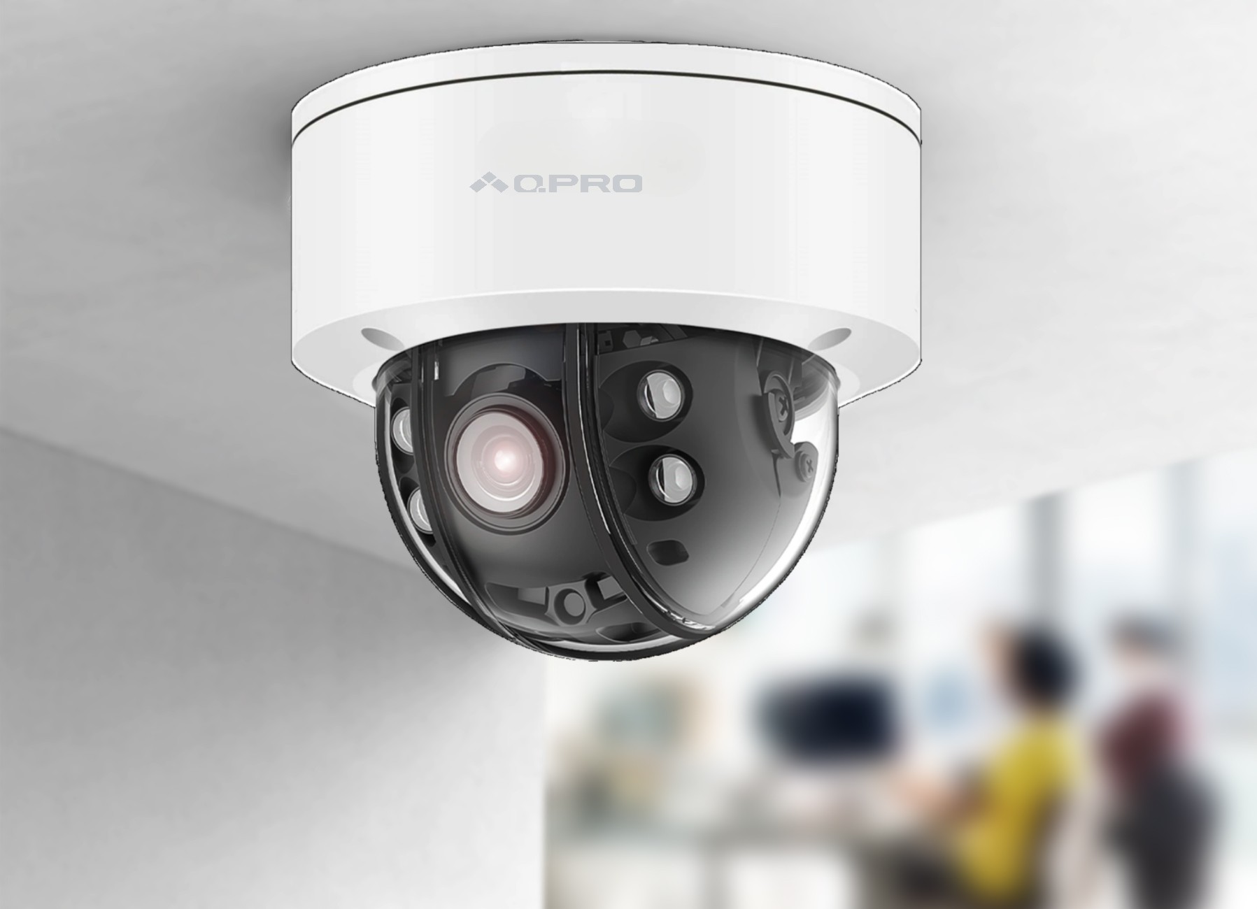 Heavy-duty Vandalproof Dome Camera with Motorized Lens - QPRO Technologies